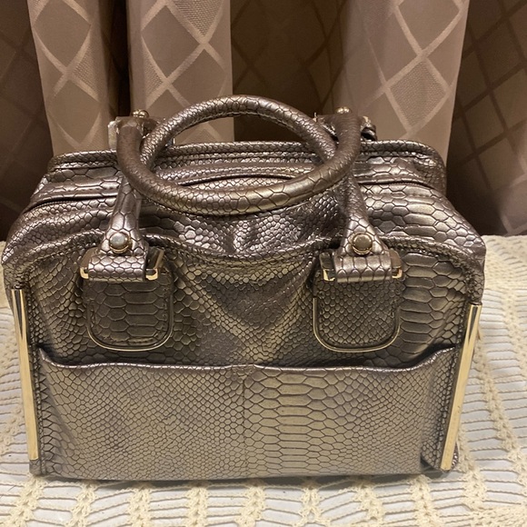 Ivanka Trump | Bags | Ivanka Trump Bag Bronze Colorgold Accentssize 2l ...